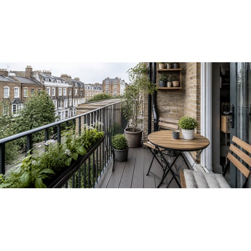 How to furnish a balcony: furniture & layout ideas for UK homes | Dako ...