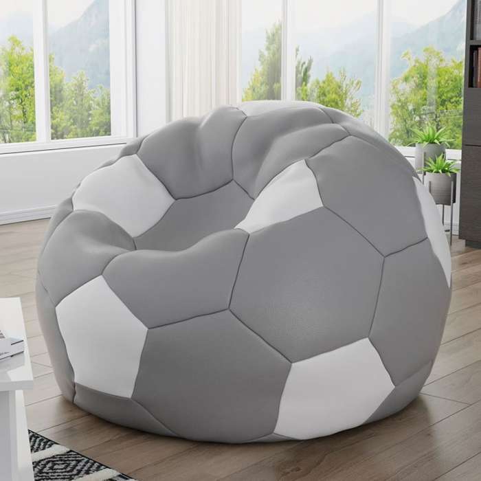 Bean Bag GOAL 500L Grey White